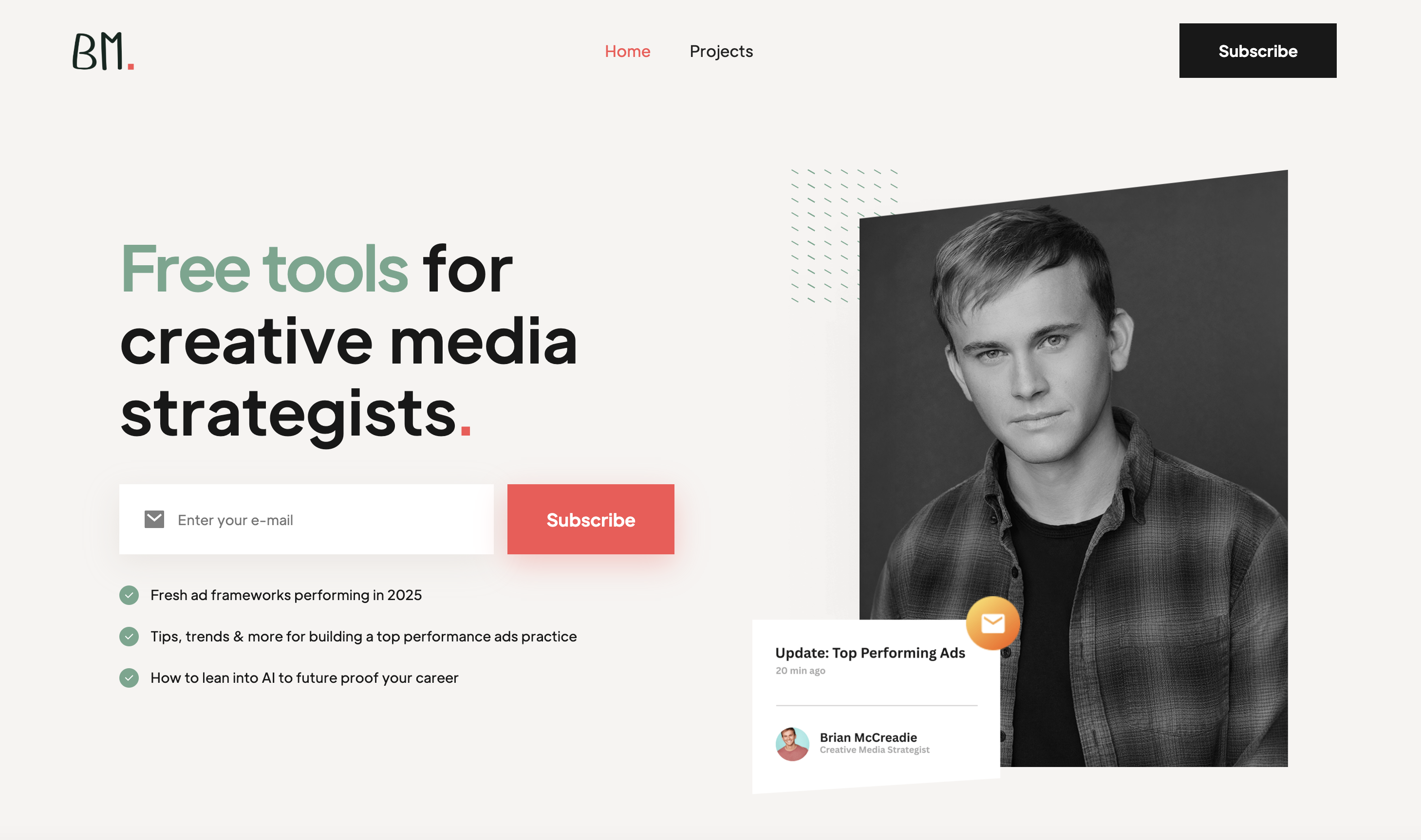 Brian McCreadie | Creative Strategist & Custom AI Ad Tools